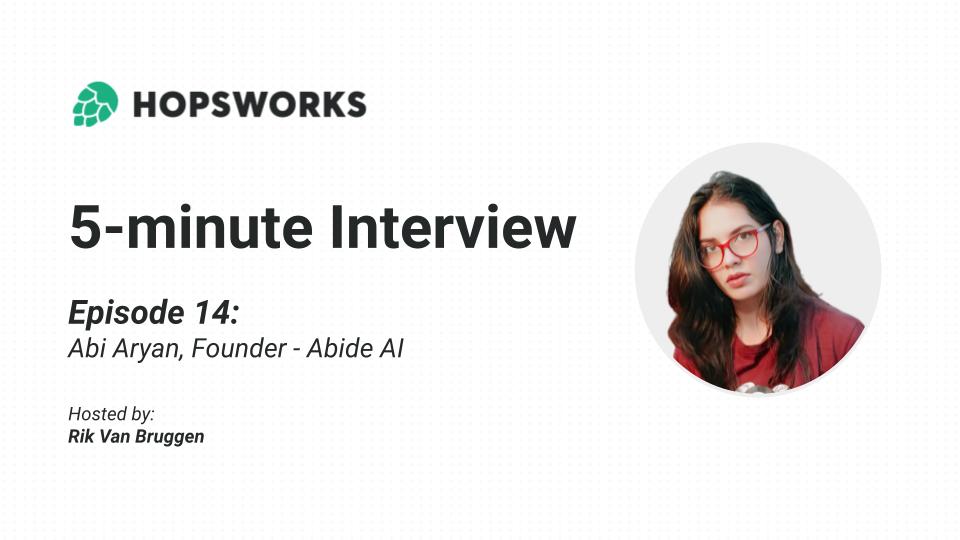5-minute interview Abi Aryan - Hopsworks